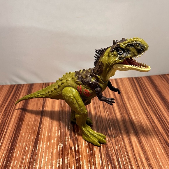 Mattel | Toys | Green Jurassic World Dominion Roar Strikers Rajasaurus ...